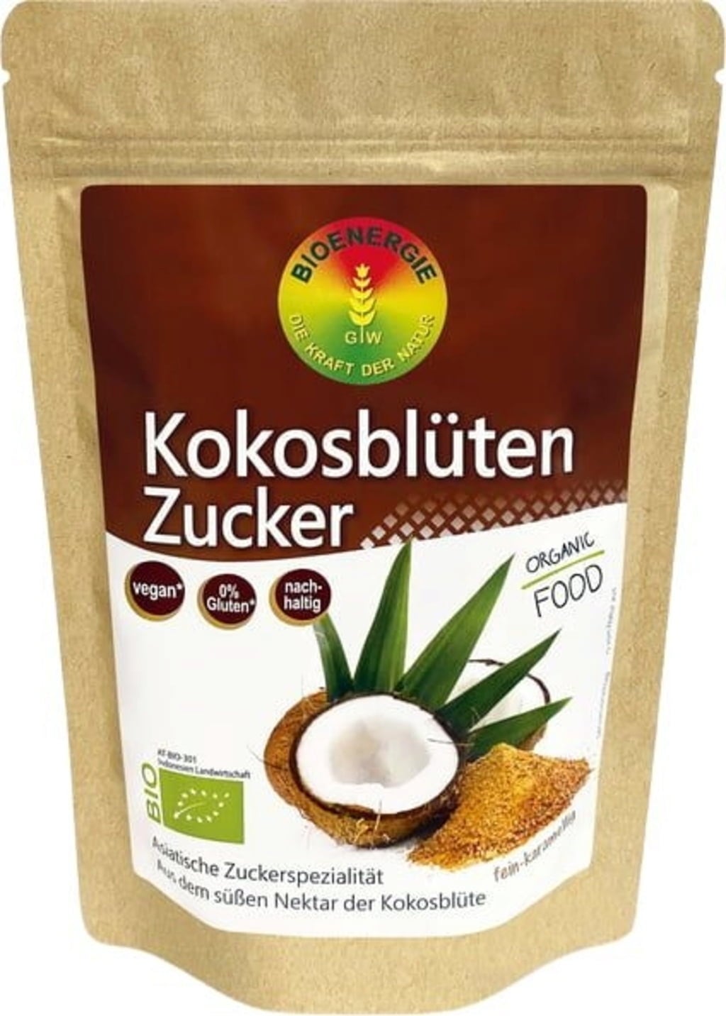 Bioenergie Azúcar de Flor de Coco Bio - Ayurveda 101 Shop Online España